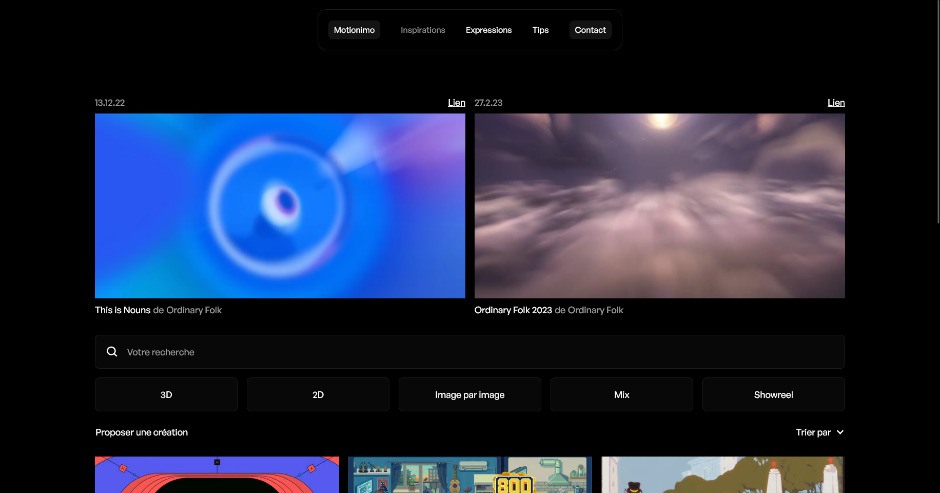 Inspirations — Motionimo